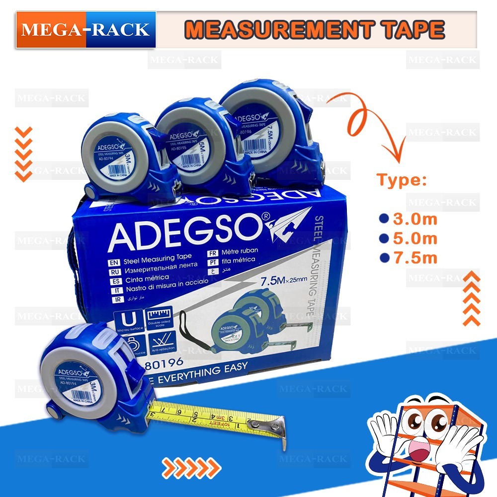 Pita Pengukur Hardware & Metal 3M / 5M / 7.5M Heavy Duty Light Duty ...