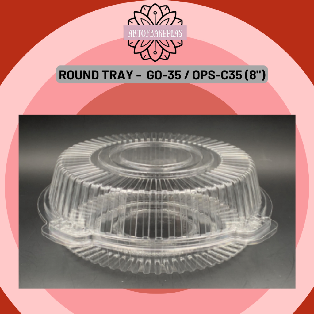 OPS- C35 GO-35 BENXON 8" Round Cake Tray with Lock / Chiffon Cake ...