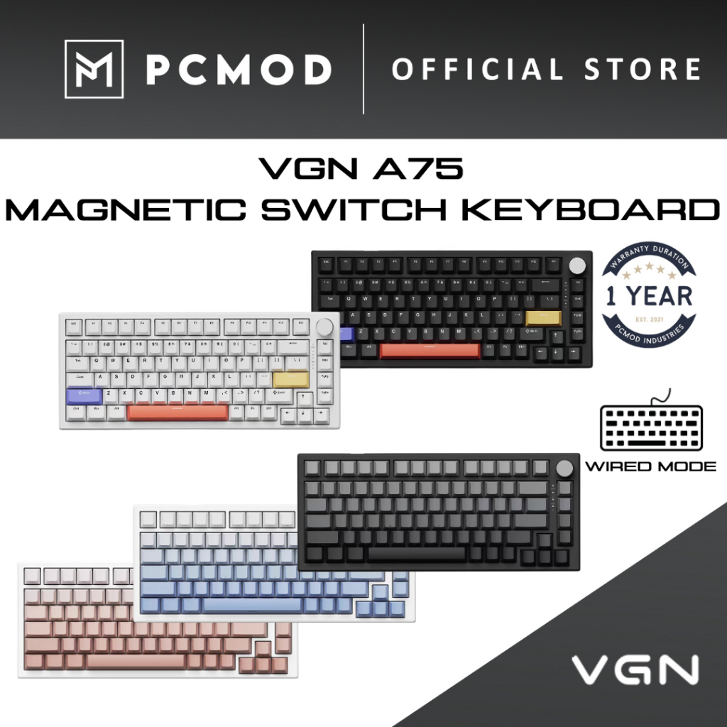 VGN A75 Hall Effect Keyboard with Magnetic Switches | A75 | PCMOD x ...