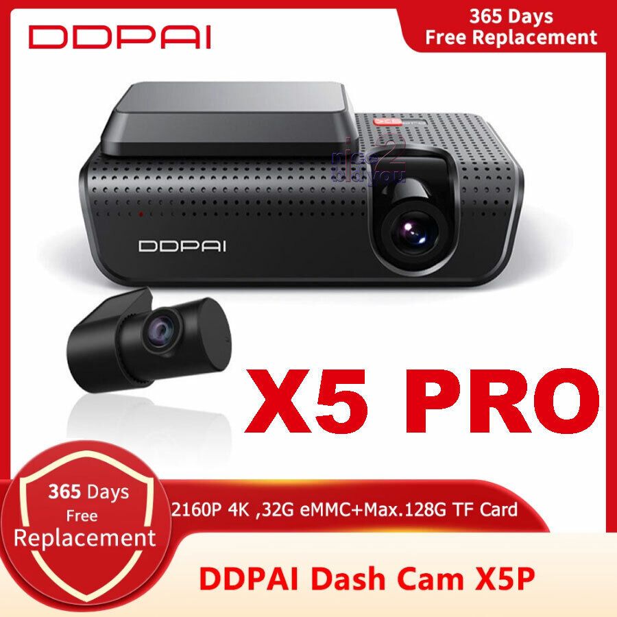 DDPAI X5 Pro 4K 2160P UHD 2CH Front Rear Car Dash Cam WiFi GPS Hardwire DVR | Shopee Malaysia
