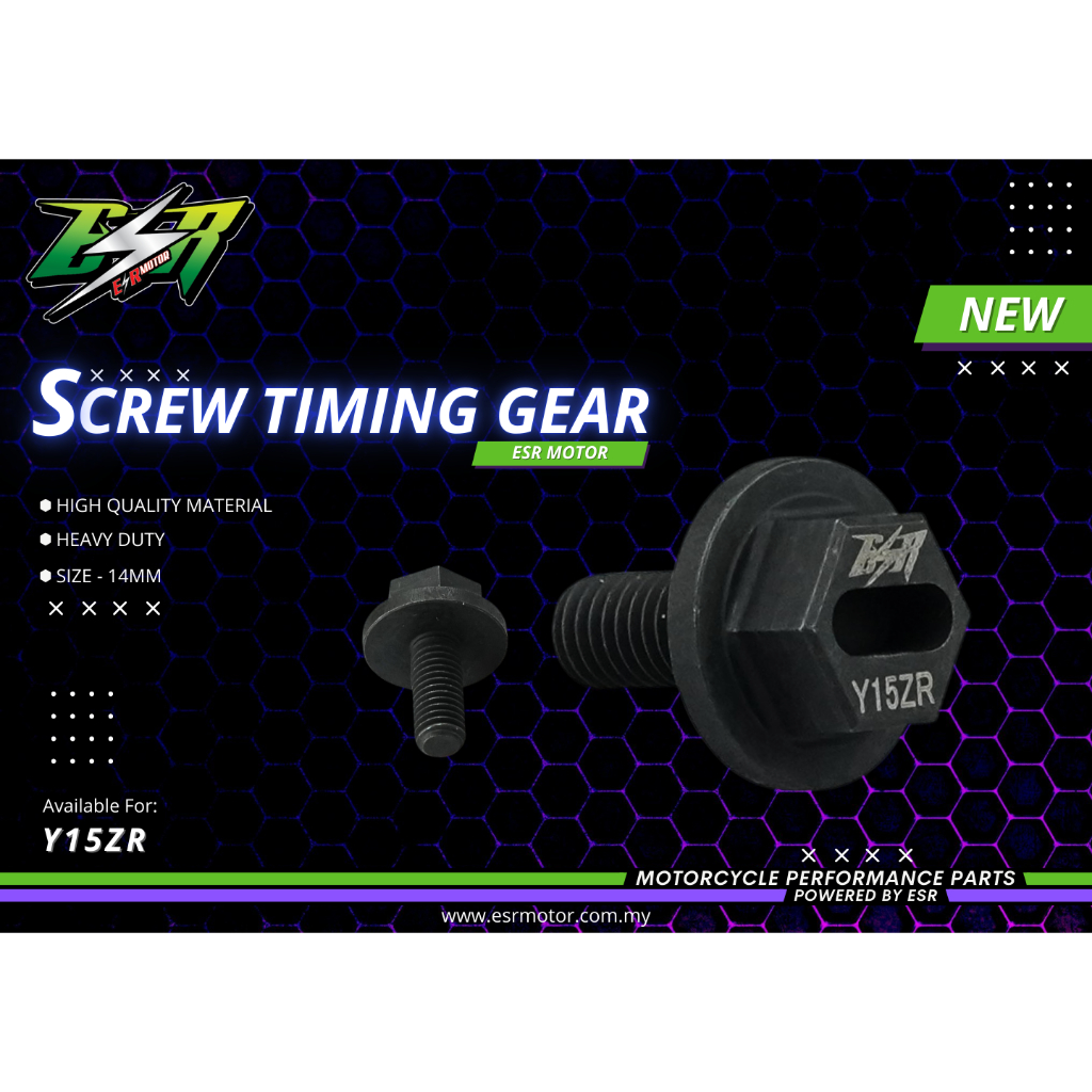 ESR MOTOR SCREW TIMING GEAR 14MM FOR Y15ZR DAN LC135 | Shopee Malaysia