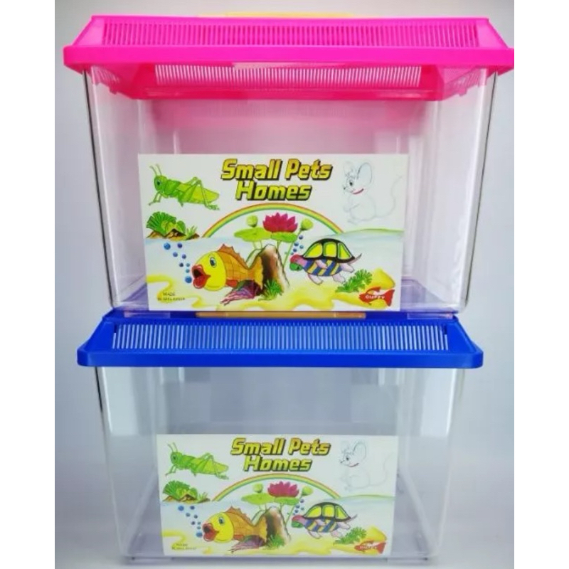 Guppy Plastic Aquarium Tank Pet Pals Studio Tank with cover OFFER 🔥🔥🔥🔥 ...
