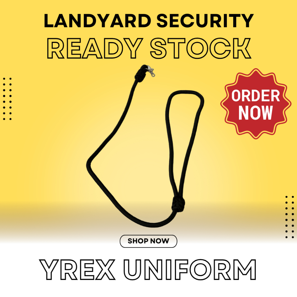 LANDYARD HITAM SECURITY - SINGLE | Shopee Malaysia