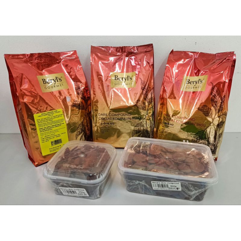 Beryl's Gourmet Chocolate Compound coins 1kg / 500g | Shopee Malaysia
