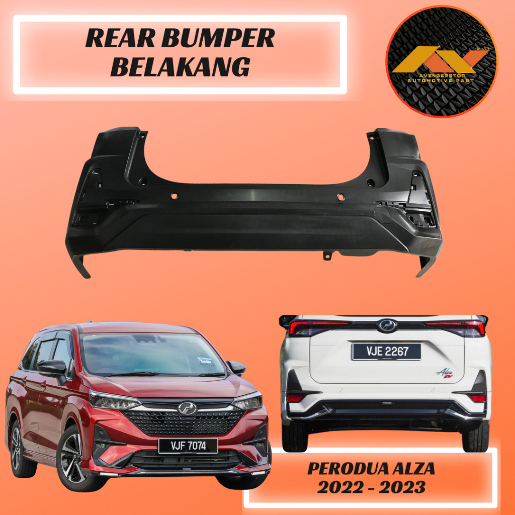 Original Rear Bumper Belakang Perodua Alza 2022 - 2023 100% New High ...