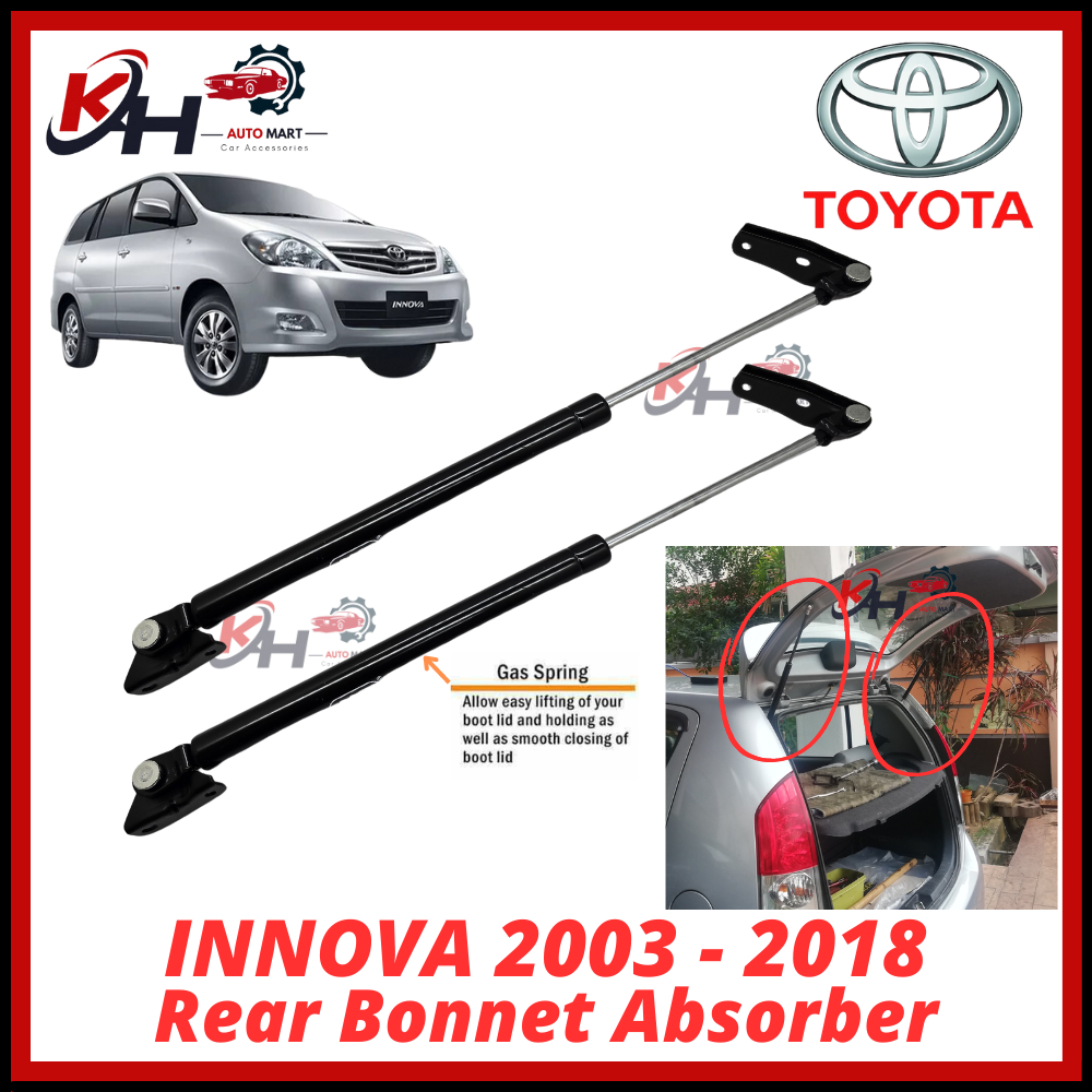 TOYOTA INNOVA 2003 - 2018 Rear Bonnet Absorber Trunk Damper Gas Spring ...