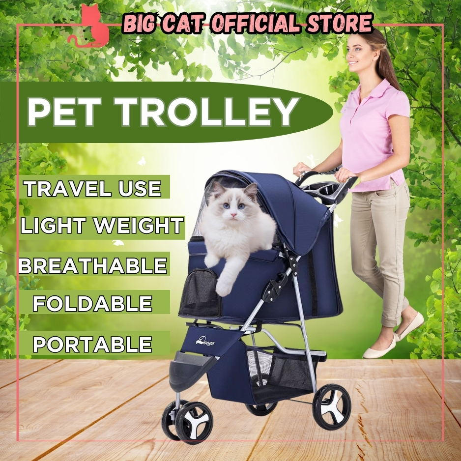 Cat Carrier Trolley Beg Carrier Kucing Cat Trolley Cat Strolley Cat Bag ...