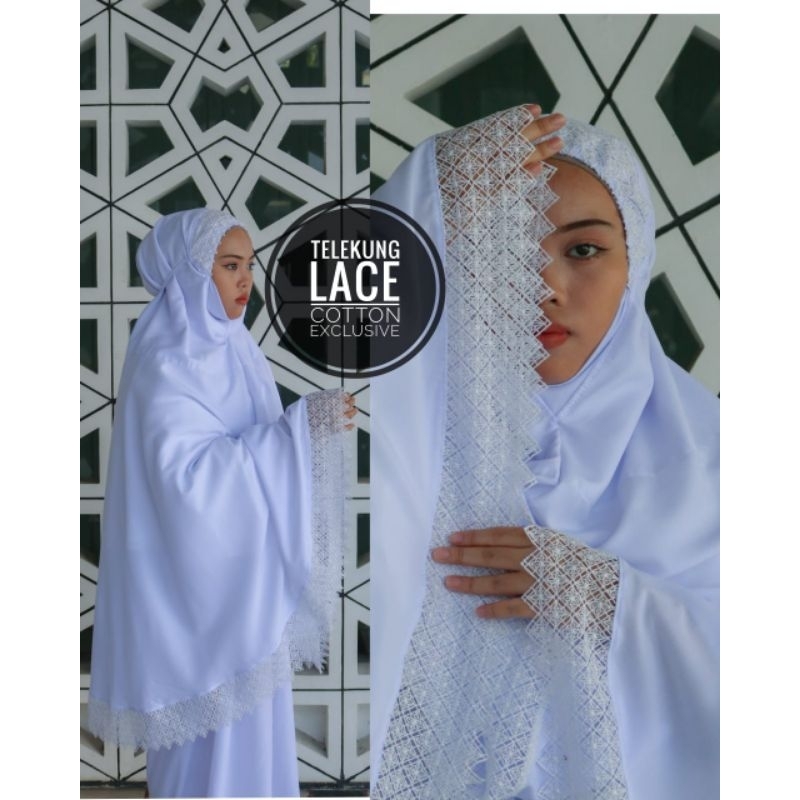 Telekung cotton sulam Exclusive ada beg | Shopee Malaysia
