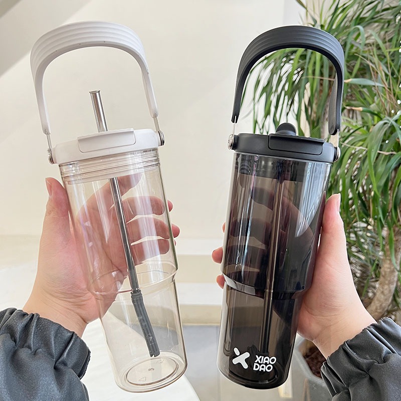 [ 600ml / 900ml ] Ins Style Water Bottle Drinking Botol Air Bekas Air Botol Minuman Viral ...