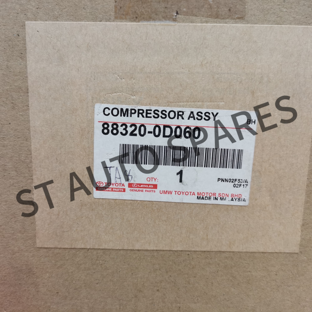 Toyota Original Compressor 88320-0D060 Vios NCP150 | Shopee Malaysia