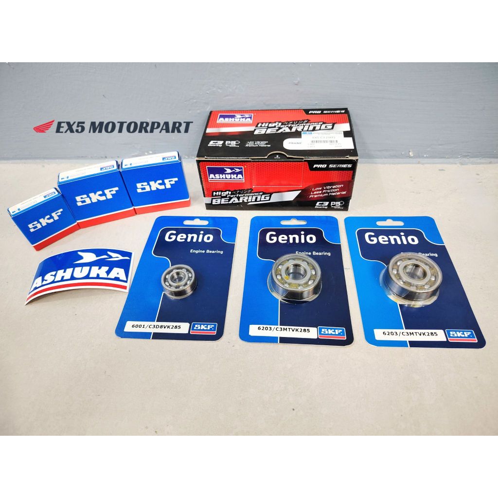 ASHUKA SKF C3 ENGINE BEARING SET HONDA EX5 & DREAM | Shopee Malaysia