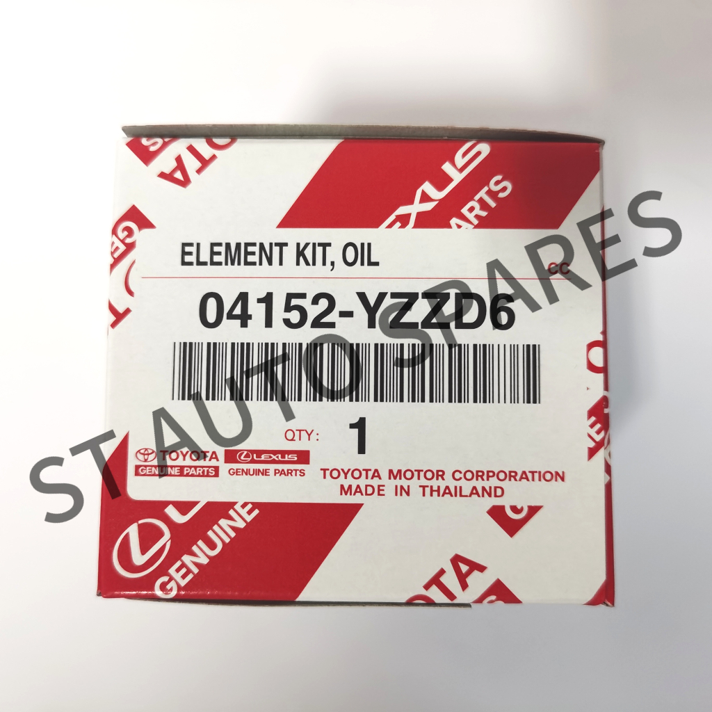 Toyota Oil Filter 04152-YZZD6 Wish Harrier Altis CT200H Prius ZGE20 ...