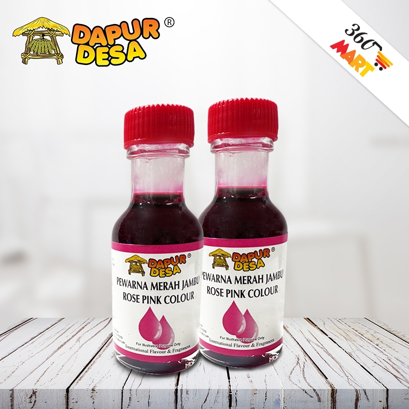 Dapur Desa Rose Pink Food Colouring (Pewarna Merah Jambu) 25ml 玫红色食用色素 ...