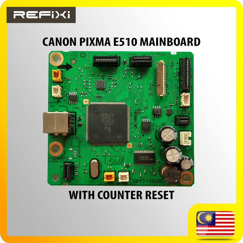 Canon Pixma E510/QM7 Mainboard USED Motherboard Board PCB Papan Litar ...