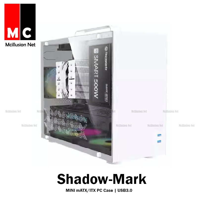 Shadow-Mark USB3.0 mATX / ITX Micro ATX Case Casing Office Case ...