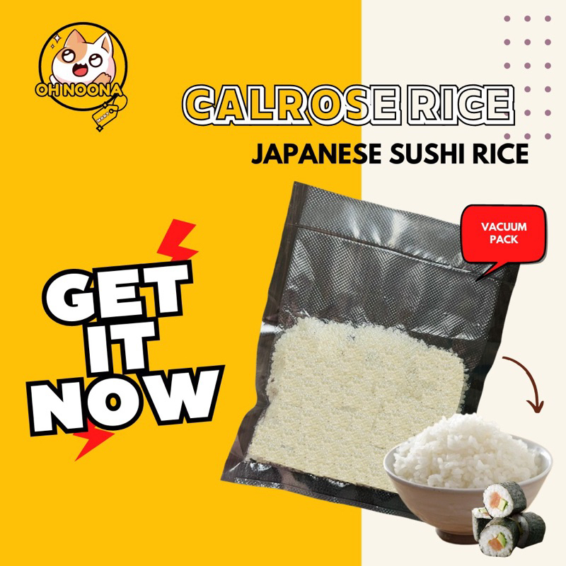 OH NOONA | Japanase Calrose Rice | Beras Sushi | (500 gram) | Shopee ...
