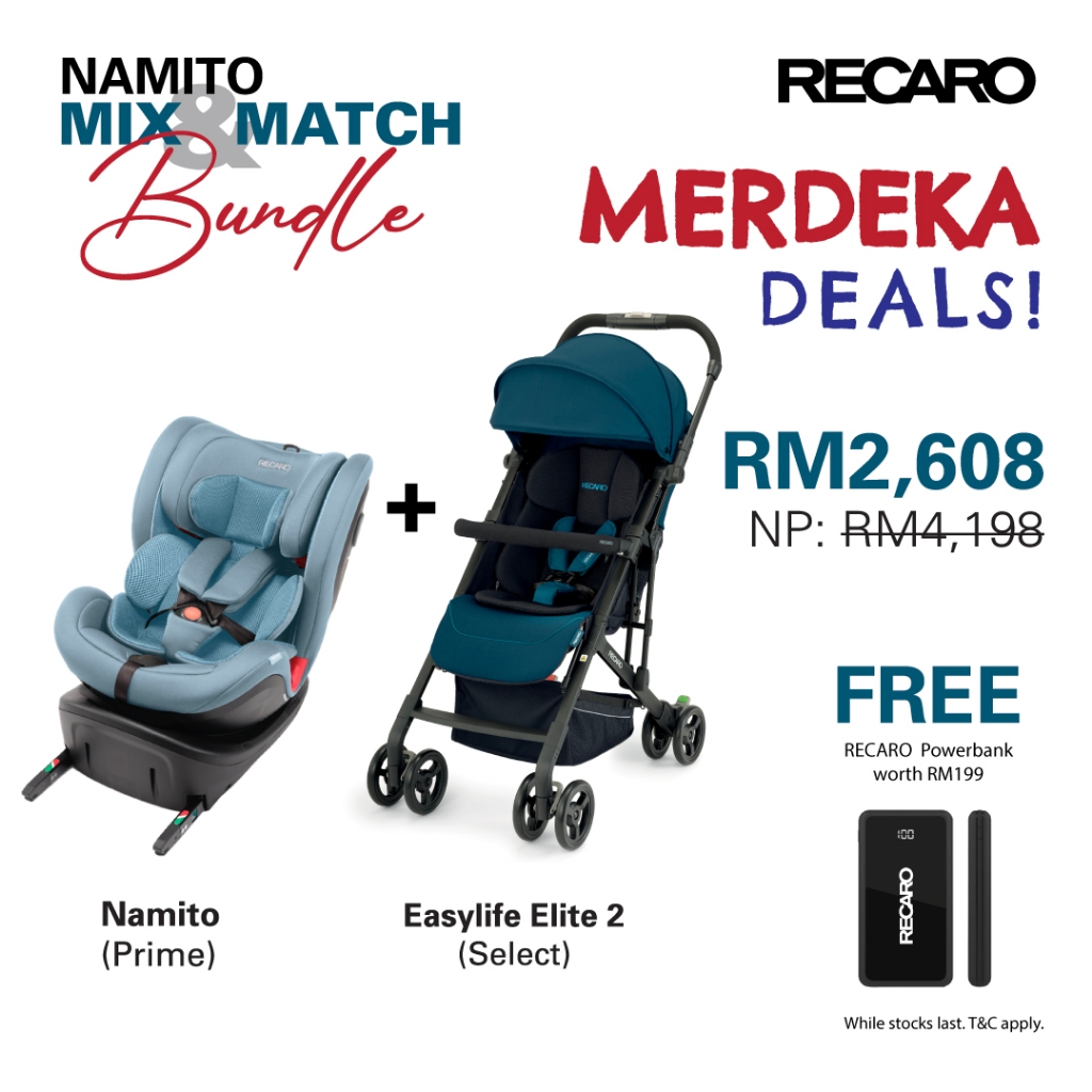 Recaro Namito Car Seat (Prime)+ Easylife Elite 2 Stroller (Select ...