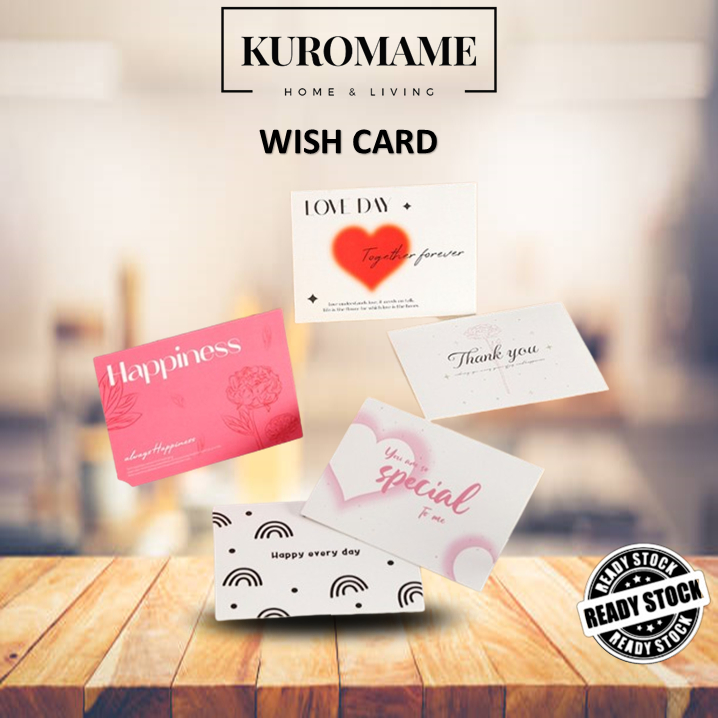 KUROMAME Love Card Birthday Party Bouquet Christmas Greeting Gift ...