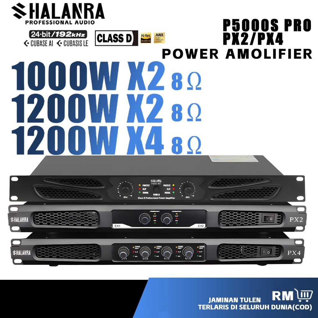 PX2 professional audio amplifier, digital amplifier, supports 8 ohms ...
