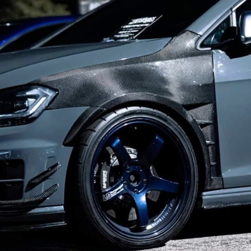 Volkswagen golf mk7 mk7.5 TSI GTI R carbon fiber front fender ...