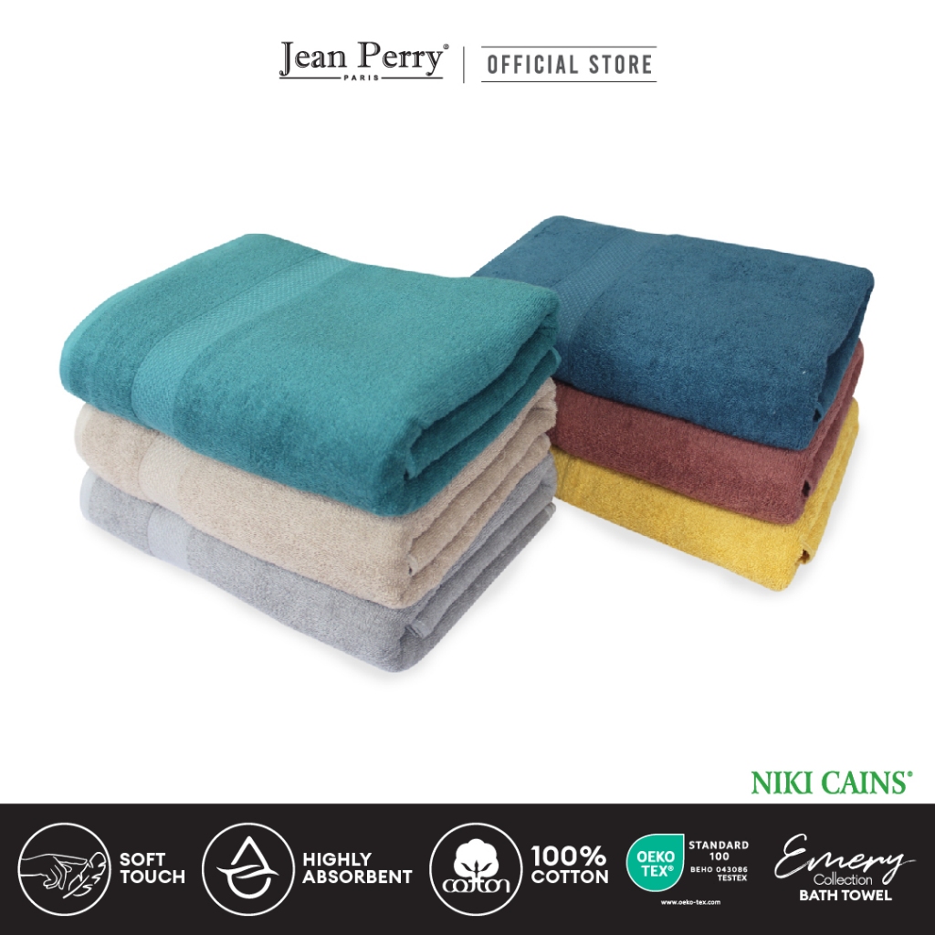 Niki Cains Emery Bath Towel - (100% Cotton) 27inches x 54inches ...