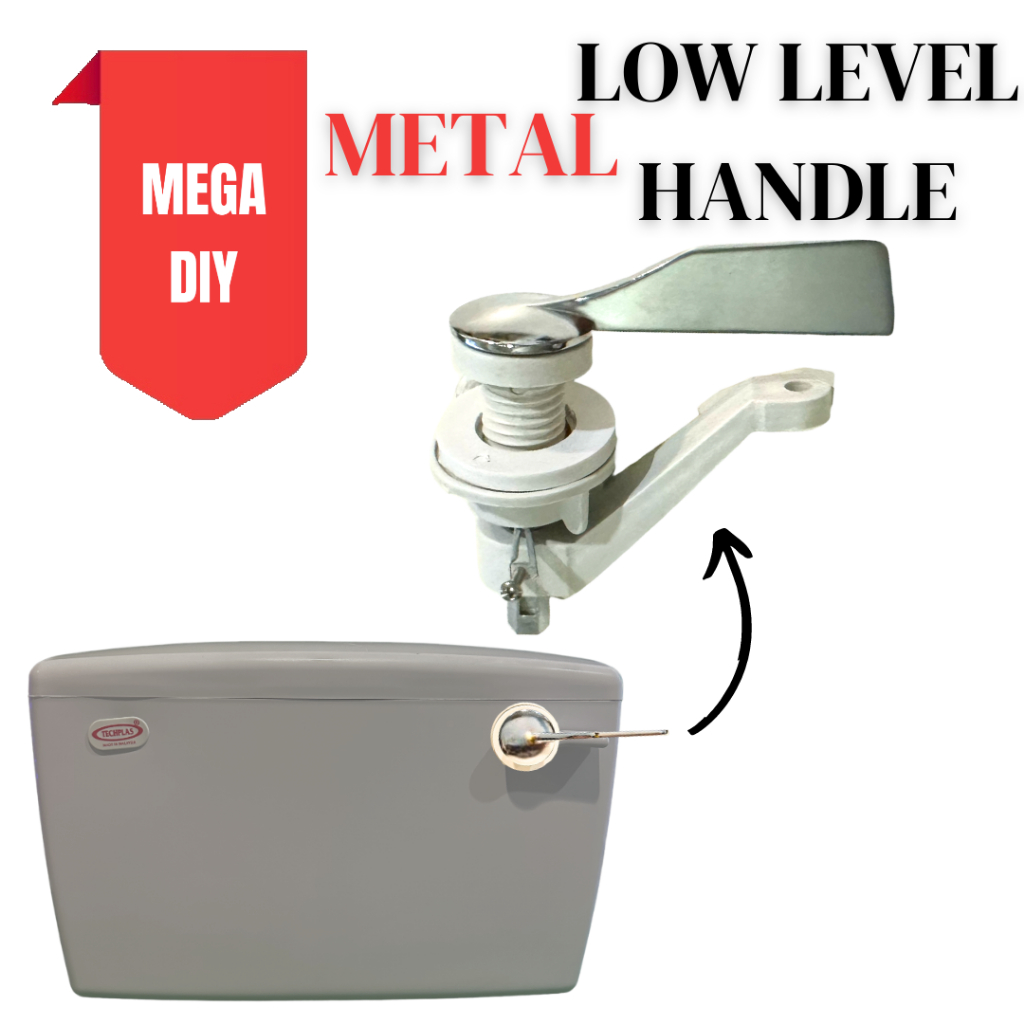 Heavy Duty Metal Low Level Cistern Flush Handle Toilet Metal Flush ...