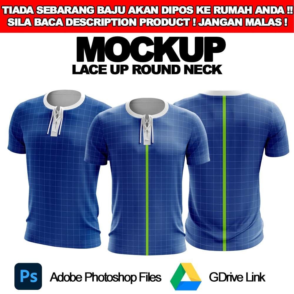 Lace Up Round Neck Mockup for Photoshop (PSD Files) | Shopee Malaysia