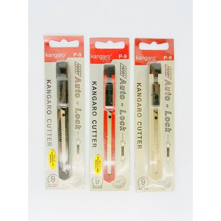 KANGARO PAPER CUTTER P-9 9MM - ECONOMY (cutter, knife, blade) | Shopee ...