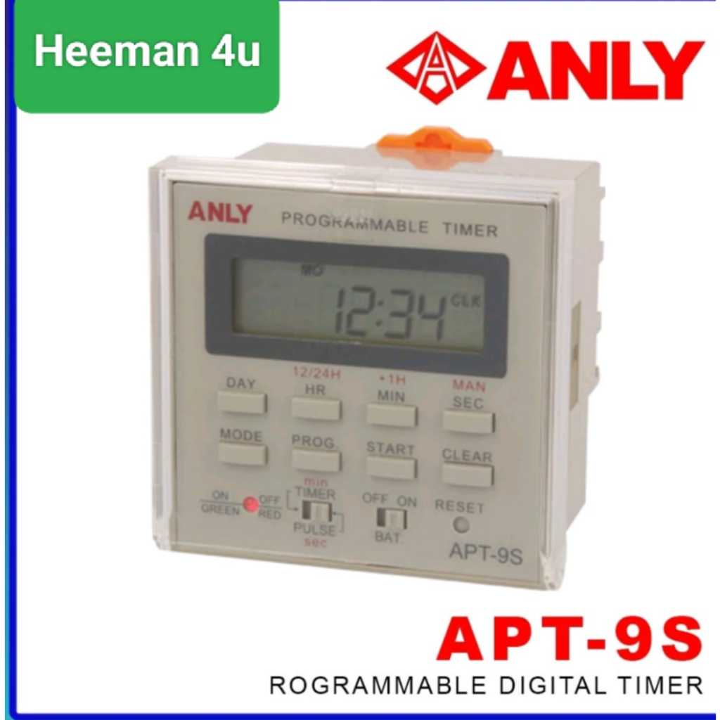 ANLY APT-9S - ANLY APT-6S WEEKLY 7DAYS PROGRAMMABLE TIMER AC/DC 100V ...