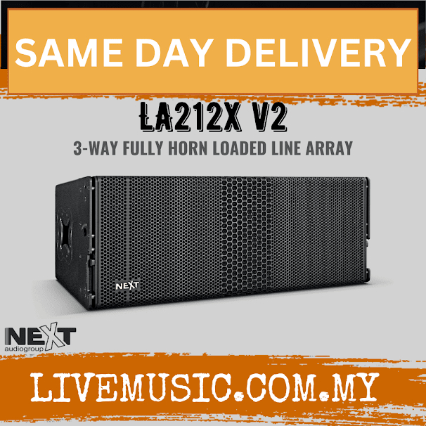 Next Audio LA212X v2 - 3-Way Fully Horn Loaded Line Array Element ( LA212X-v2 / LA212Xv2 ...