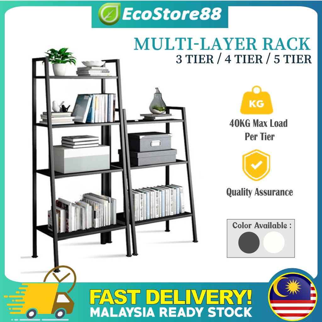 3/4/5 Tier Multi Function BookShelf Rack Shelves Office Storage Rak Serbaguna Rak buku/ Rak Pasu ...