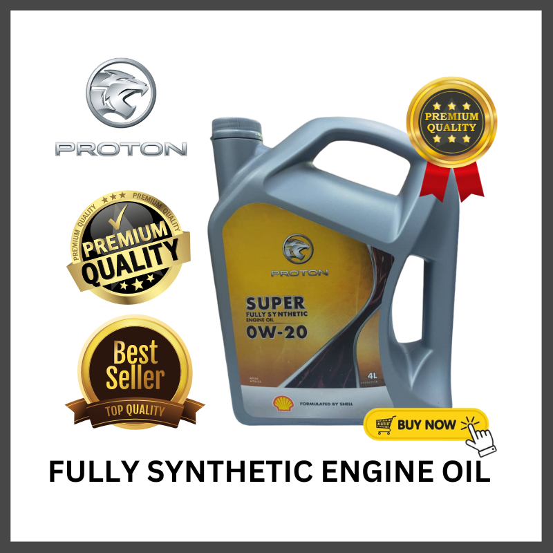 Proton Fully Synthetic Engine Oil 0W20 X70 X50 Persona Exora Iriz Waja ...