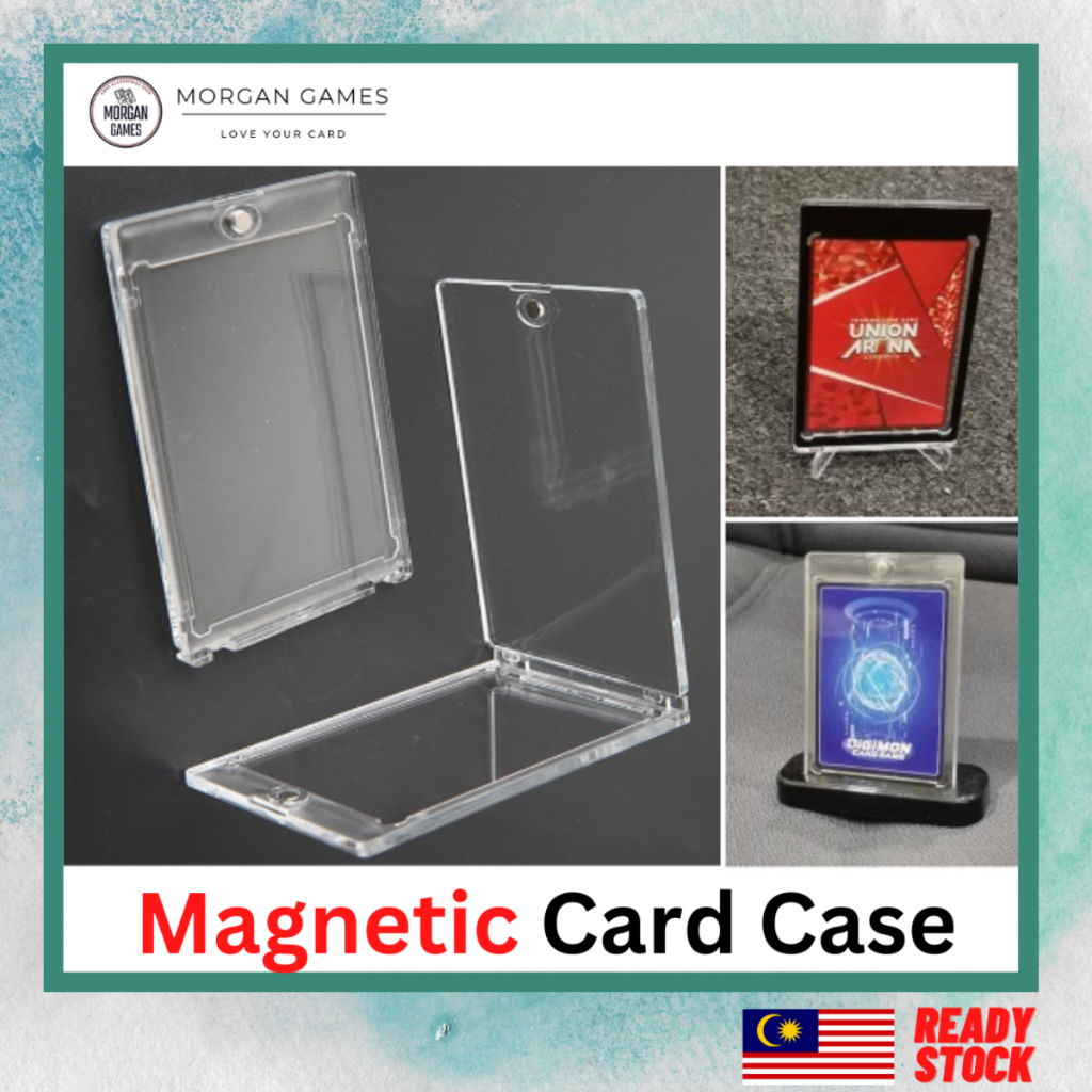 【Morgan Games】Magnetic Card Holder 35PT UV Protection 强磁卡砖 35PT Magnetic Card Case Perfect Fit ...