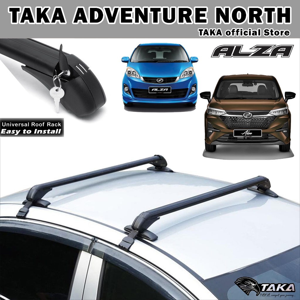 Perodua Alza 2009-2024'' Universal Roof Rack Luggage Car Top Carrier ...