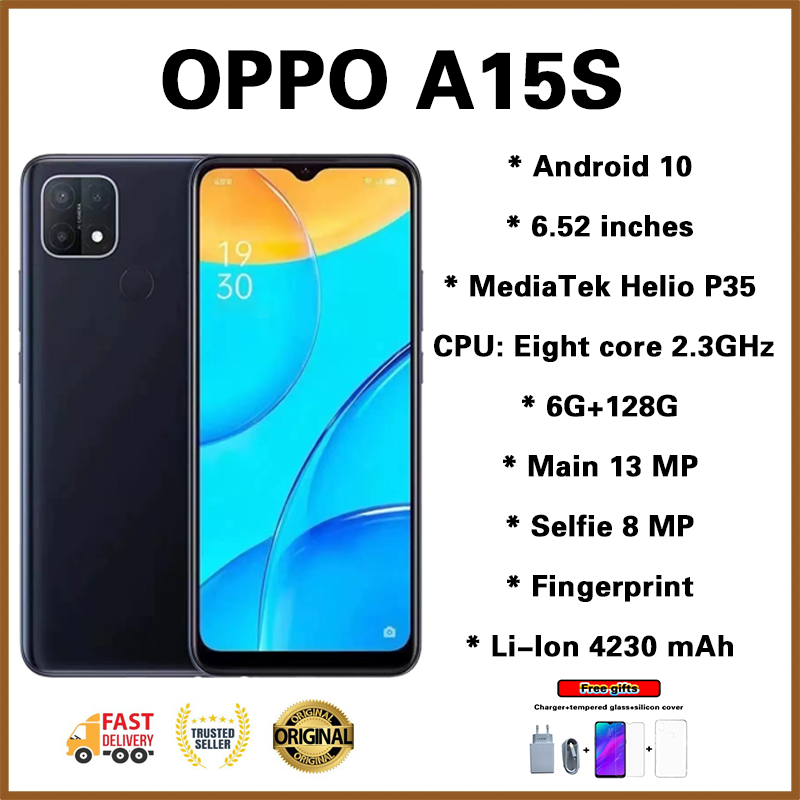 OPPO A15S (6GB RAM+128GB ROM) AI Intelligent Three Camera Student Game ...