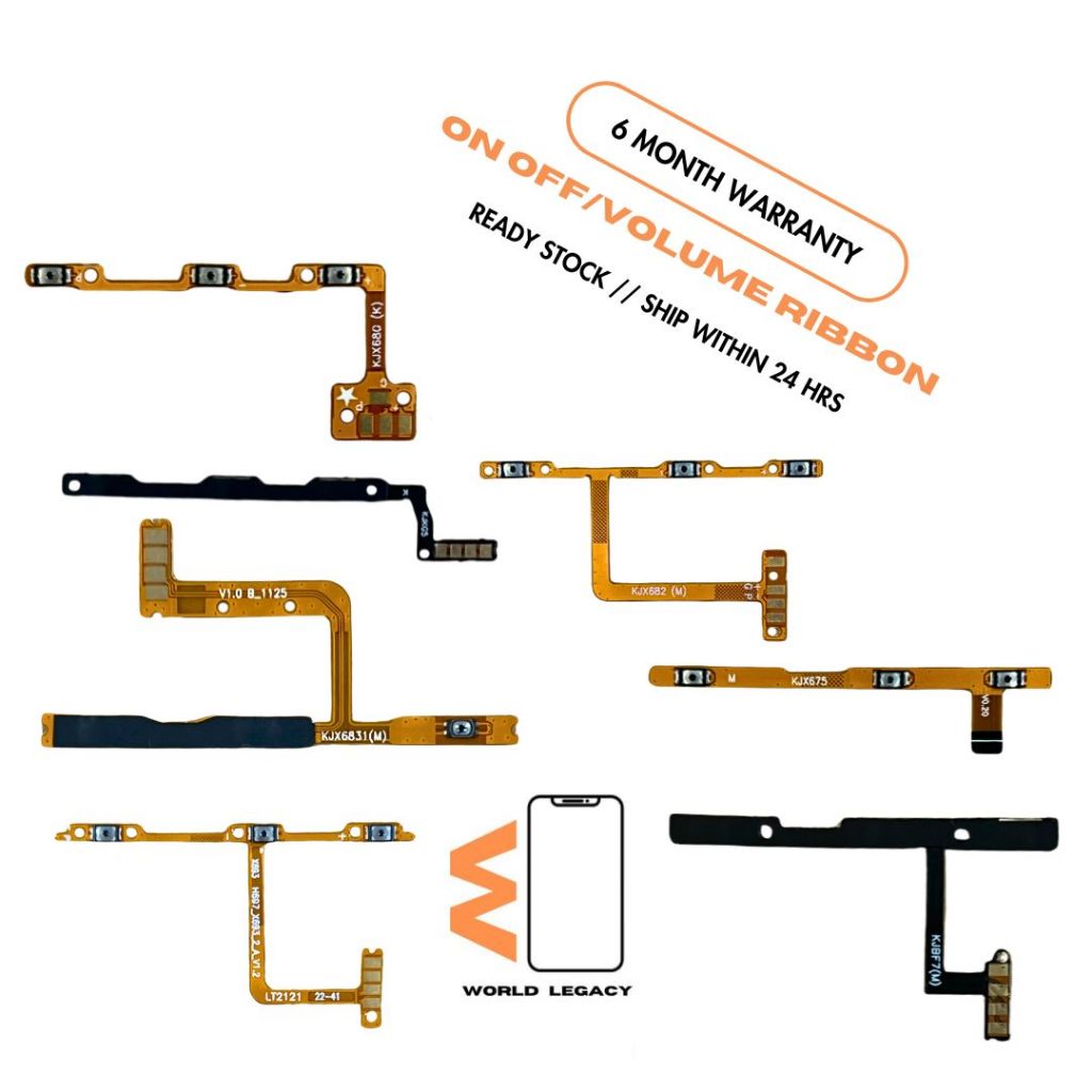 WL[ON OFF/VOLUME RIBBON]INFINIX HOT 10/20/11/12/50(5g)/20I/30I/40I/12I ...