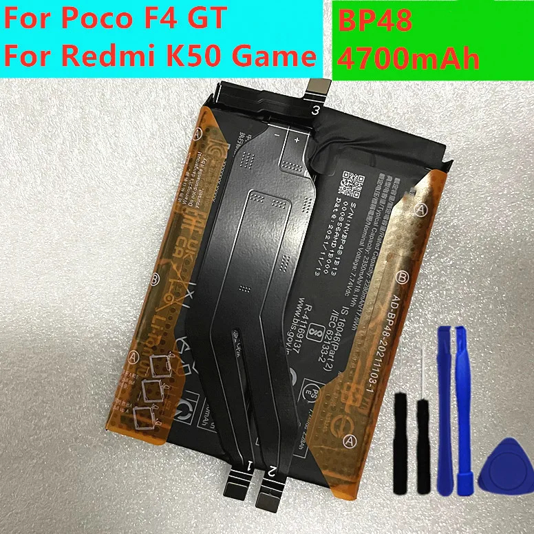 120W Turbo Charge NEW ORI Long Lasting Stable Battery BP48 for POCO F4 ...