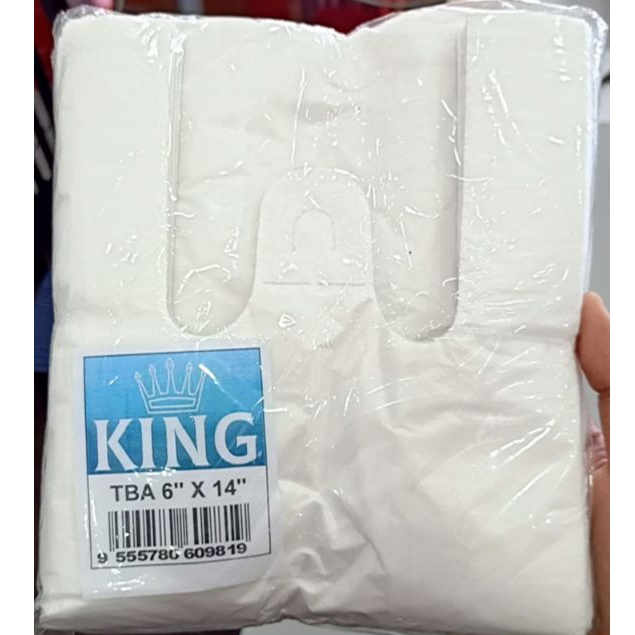 PLASTIC BAG PLASTIK GOODIES PLASTIC TANGKAI SIAM SINGLET BAG 6x14 inci ...