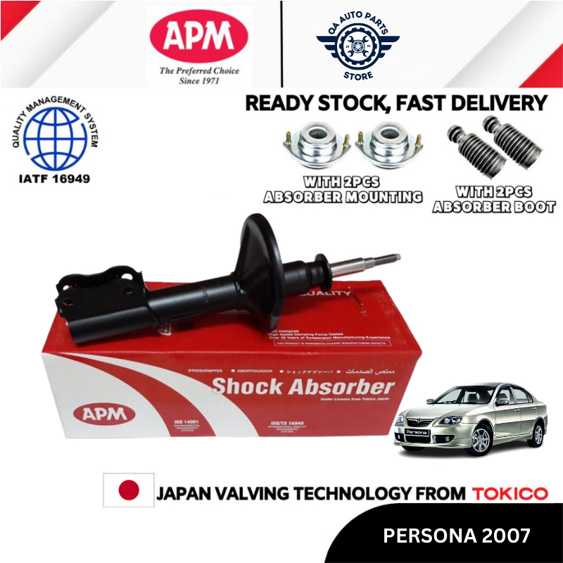 📌 APM Original 📌 Proton PERSONA 2007 APM Shock Absorber (Front + Rear 4 ...