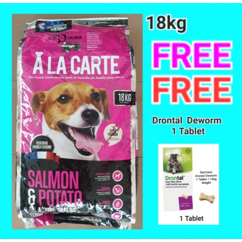 Exp:2025 Aug / 18kg Ala Carte Salmon & Potato Low Grain Free Vegetables A La Carte 9kg 1.5kg 3kg ...