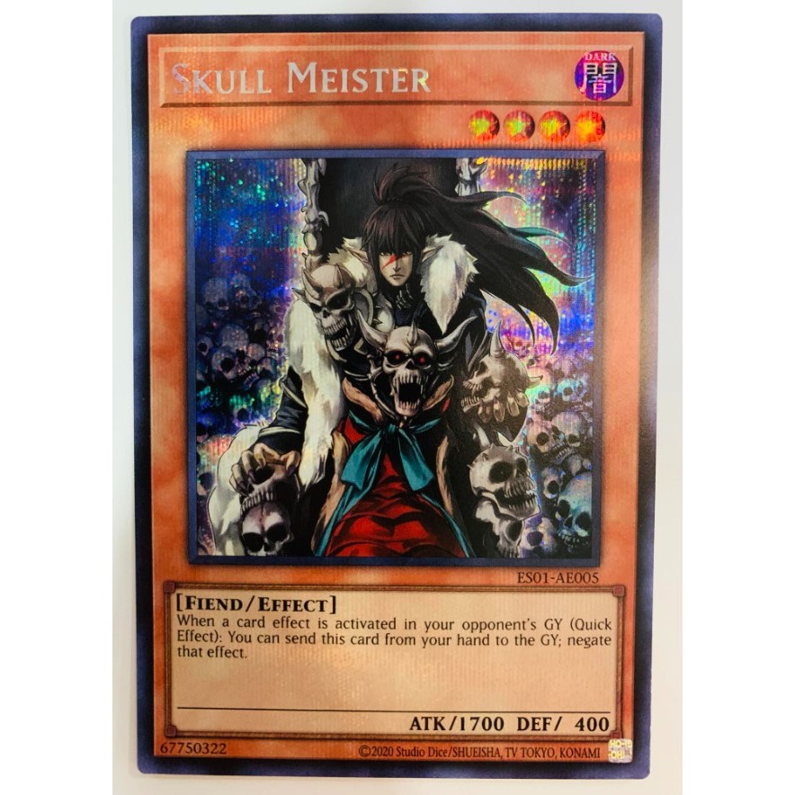 YUGIOH EXP4-JP022 SD42-JP016 ES01-AE005 Skull Meister | Shopee Malaysia