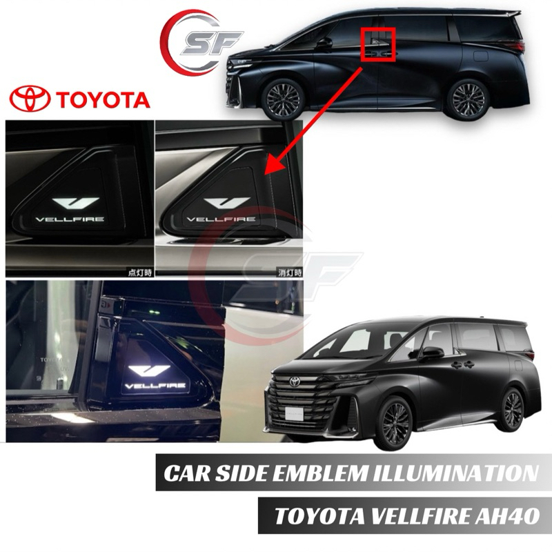 Toyota Vellfire AH40 Side Emblem Illumination Original Genuine Toyota ...