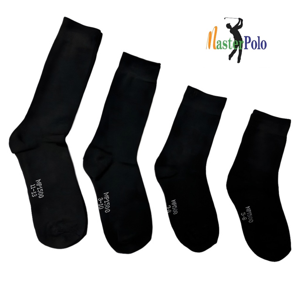 Back To School Unisex Black Casual Sock Student Socks Stokin Tebal ...