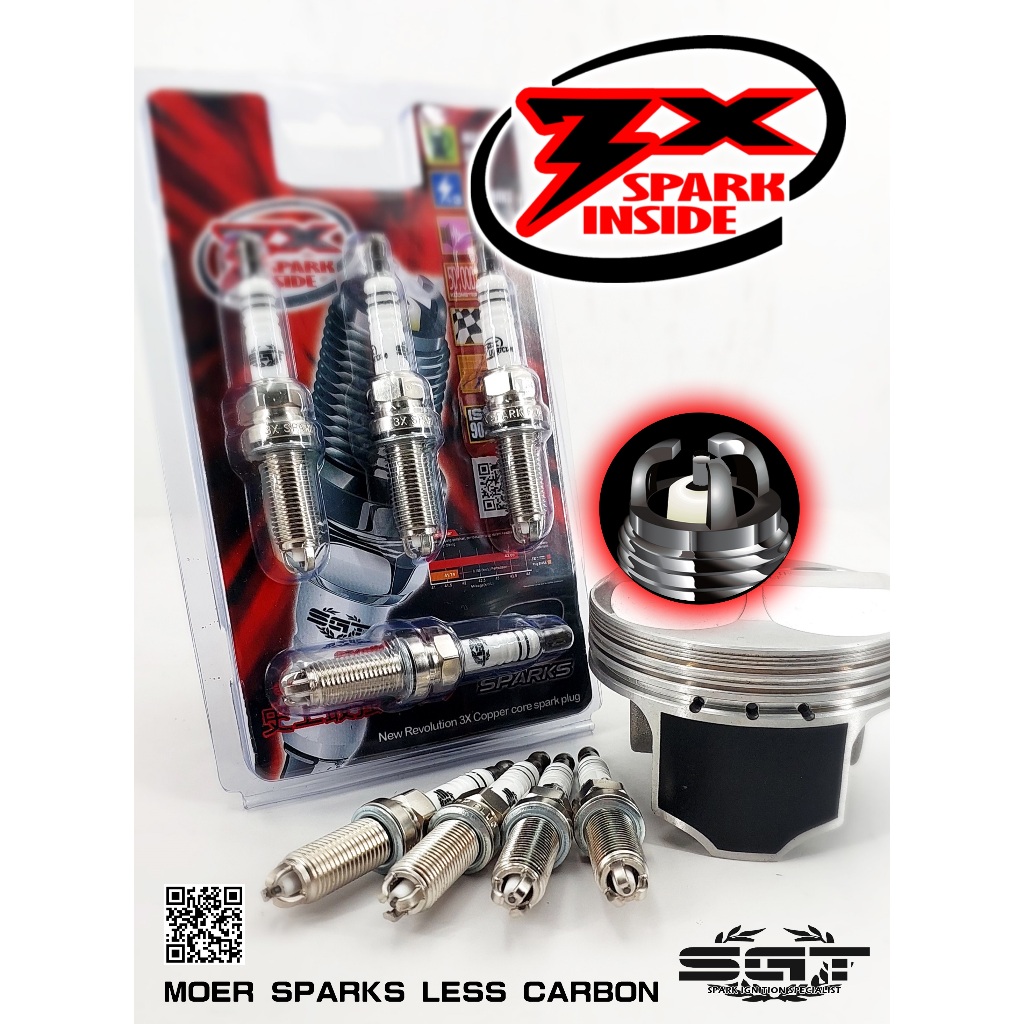 ATIVA 1.0L TURBO 1KRVET DOHC 12V 2021 LKAR7CX 3pc SGT 3X SPARK PLUG ...