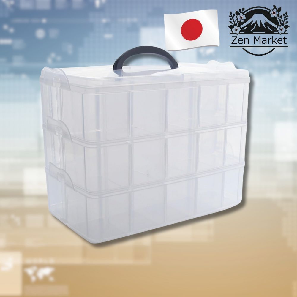 DIZLAS Beyblade Storage Clear Case Storage Box Parts Holder (stores 30 ...