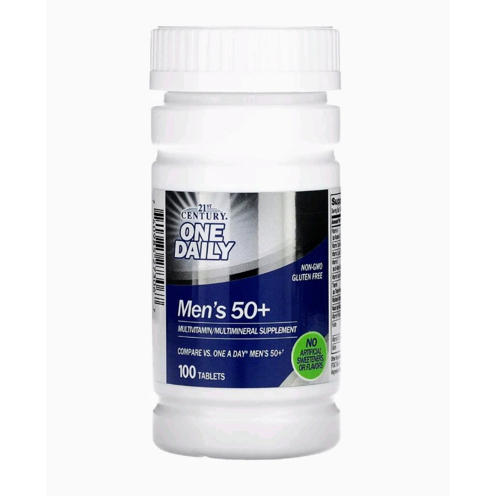 Men's 50+ Multivitamin Multimineral 100 Tablets Mega Multi Men 50 Plus ...