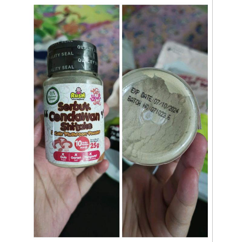 RUSH BABY - SERBUK CENDAWAN SHITAKE MUSHROOM POWDER 10 MONTHS (EXP 10/ ...