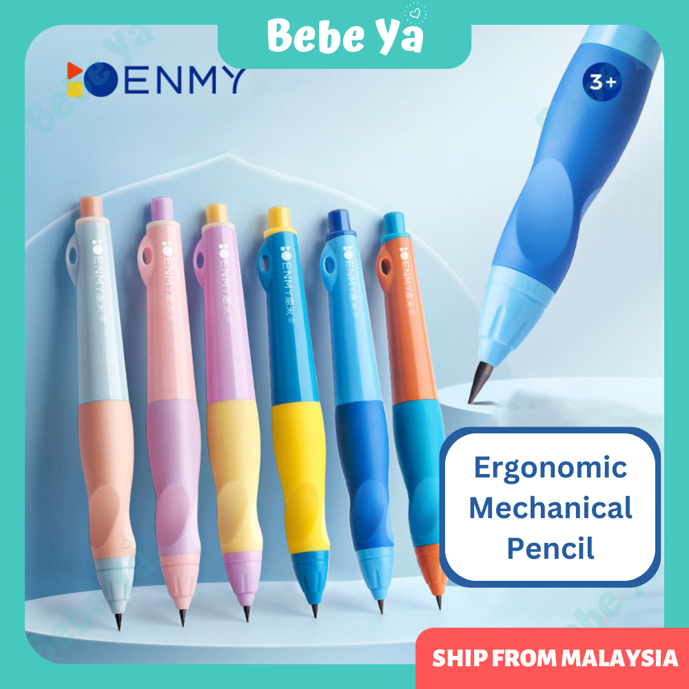 Enmy Ergonomic Grip Mechanical Pencil 2.0mm - HB Comfort Grip Pencil ...