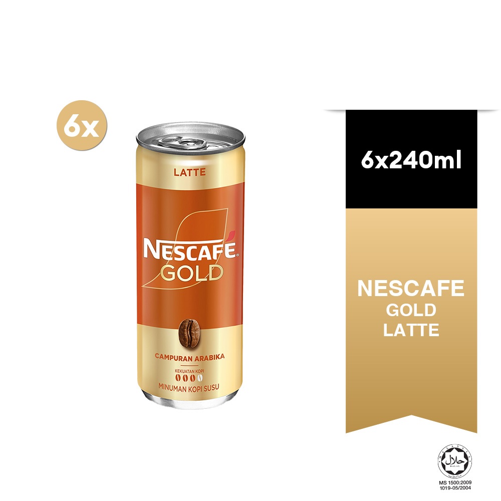 NESCAFÉ GOLD Latte Can 240ml Bundle of 6 | Shopee Malaysia