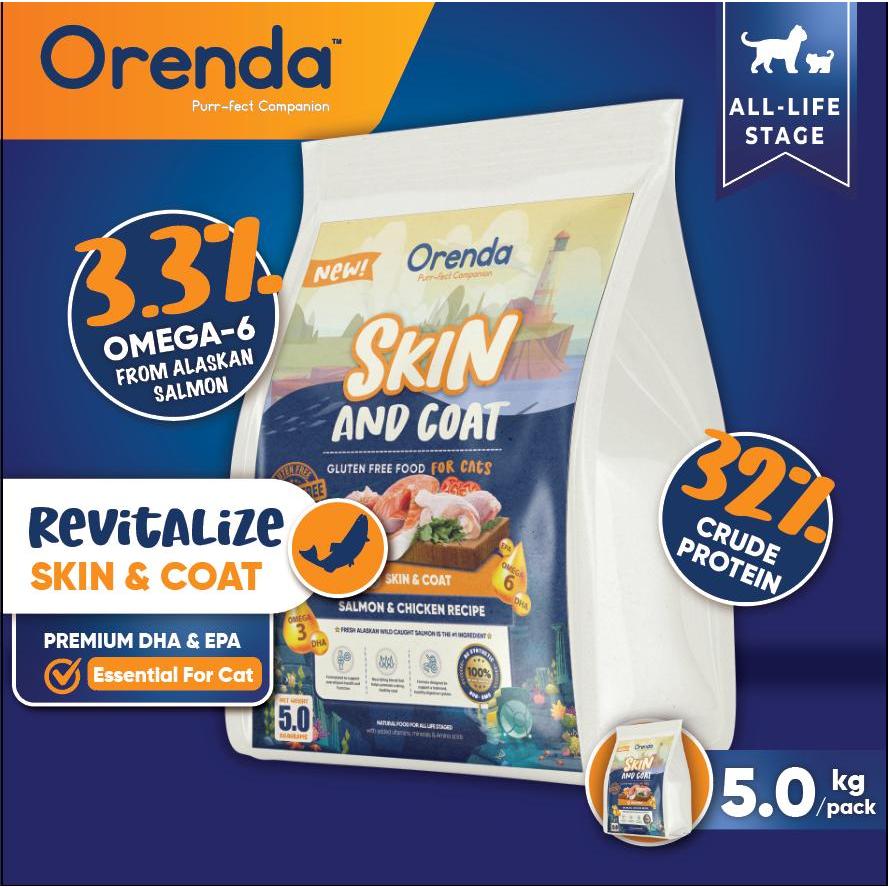 【5KG Jumbo Pack】Orenda™ Premium Skin & Coat All Life Stage Grain Free ...